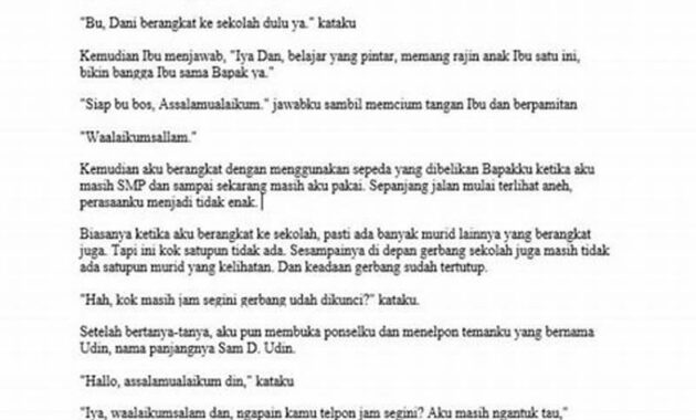 Cerpen Bahasa Sunda Tentang Kehidupan Sehari-Hari - Sepertinya
